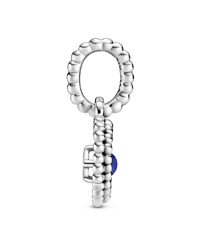 Pandora Crystals September Sea Blue Beaded Heart Dangle Charm - Macy's