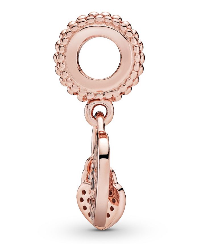 Pandora Cubic Zirconia Pave Heart Padlocks Dangle Charm - Macy's