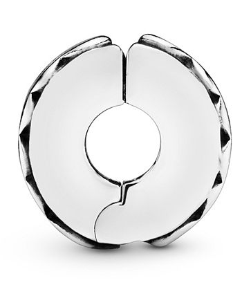 Pandora Sterling Silver Band of Hearts Clip Charm - Macy's