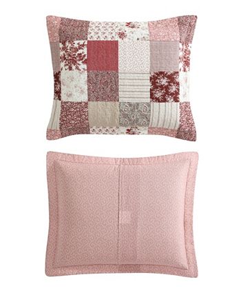 Laura Ashley Celina Patchwork Cotton Reversible 2-Piece Quilt Set, Twin ...