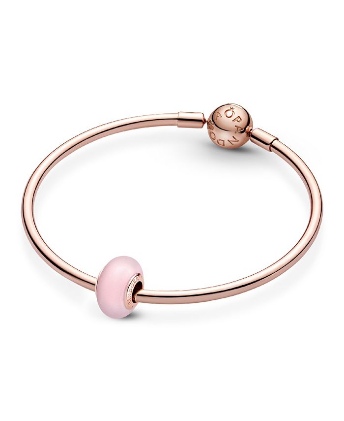 Pandora Pink Charm Matte Pink Murano Glass Charm - Macy's