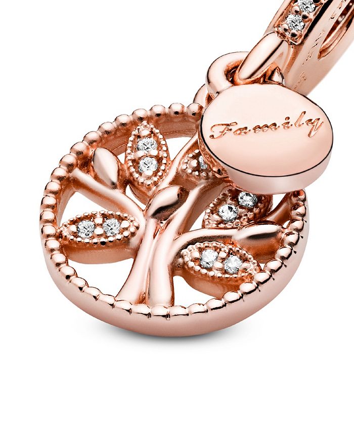 Pandora Cubic Zirconia Sparkling Family Tree Dangle Charm - Macy's