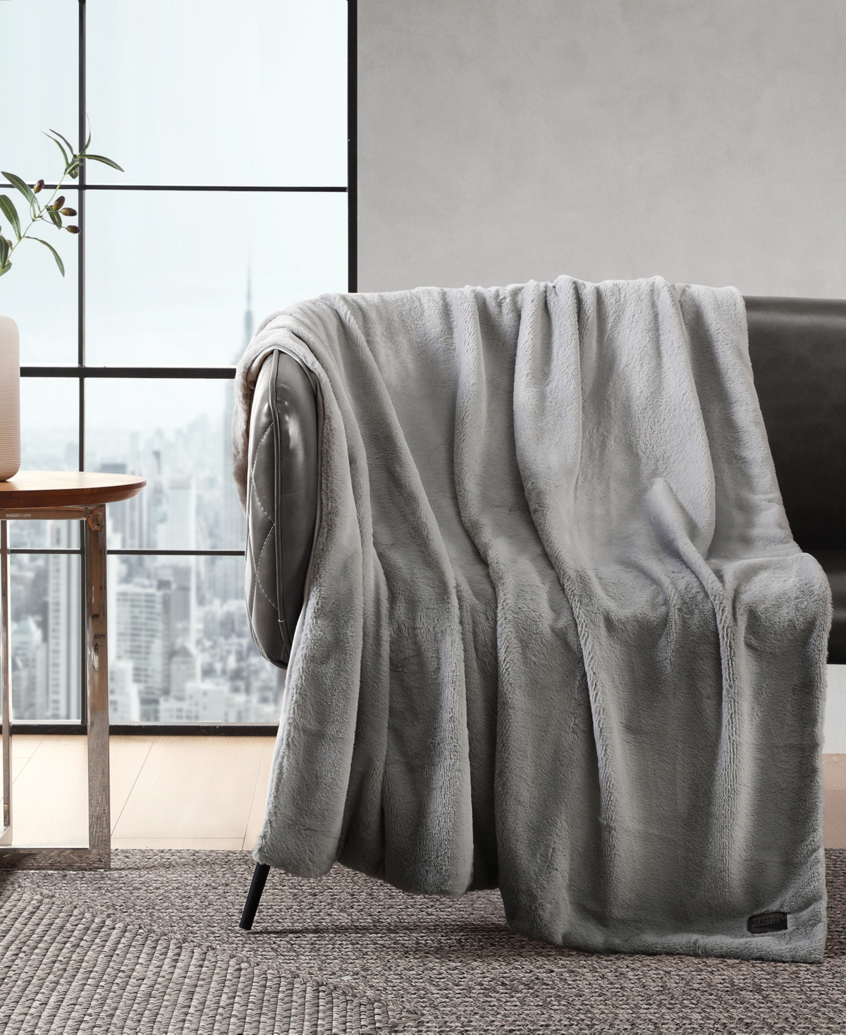 Click here for Kenneth Cole Reaction Solid Faux Fur Throw  60x50... prices