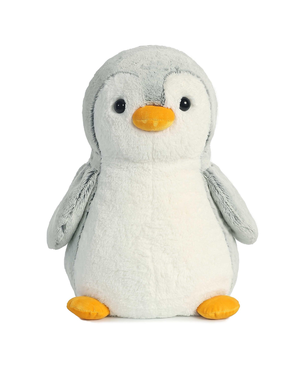 Click here for Aurora Medium Gray PomPom Penguin Playful Plush To... prices