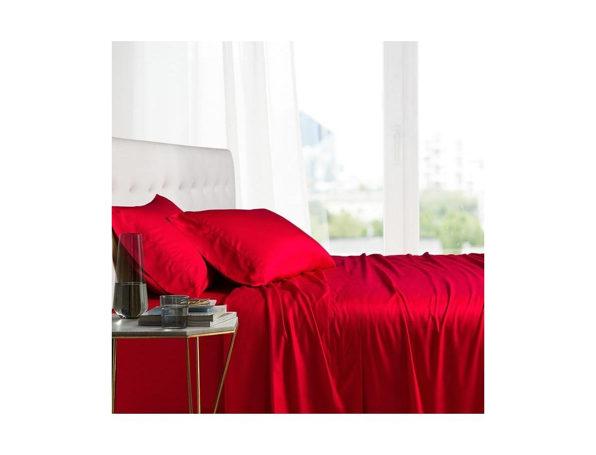 Click here for 100 Viscose from Bamboo Sheet Set  Queen - Red prices