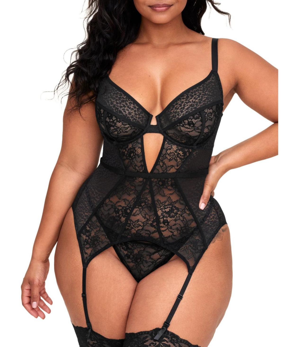 Click here for Lynn Womens Plus-Size Bustier - Black prices