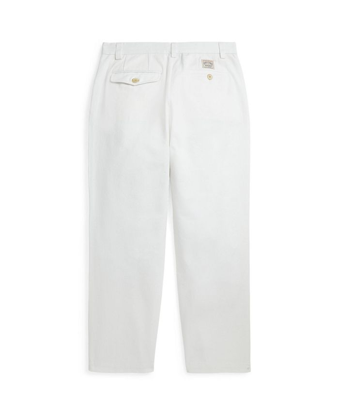 Polo Ralph Lauren Big Boys Whitman Relaxed Fit Pleated Chino Pants - Macy's