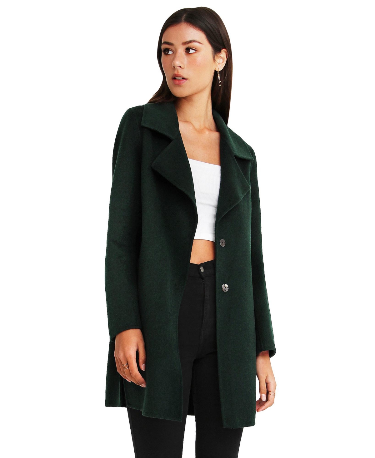 Click here for Belle & Bloom Womens Ex-Boyfriend Wool Blend Overs... prices