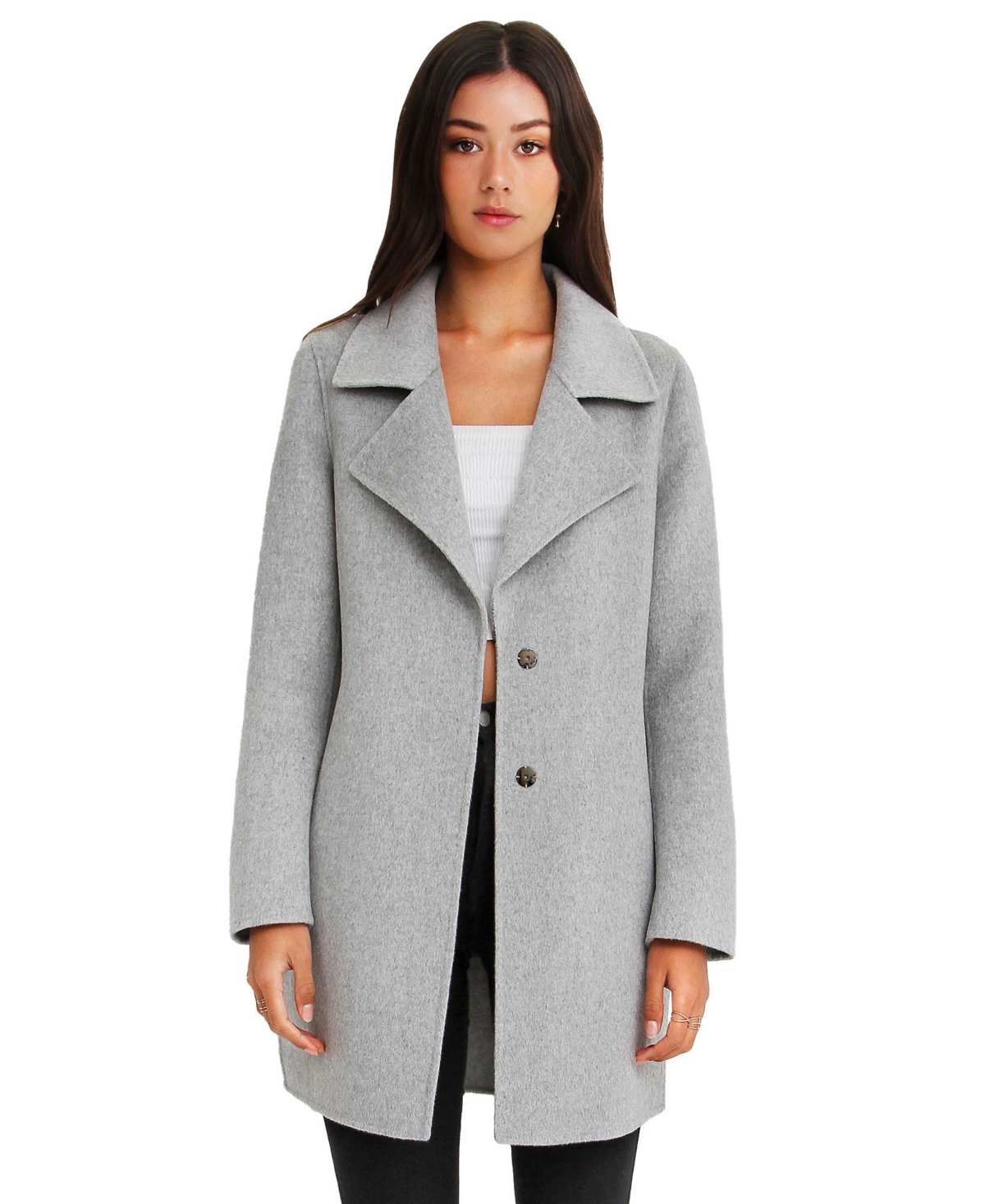 Click here for Belle & Bloom Womens Ex-Boyfriend Wool Blend Overs... prices