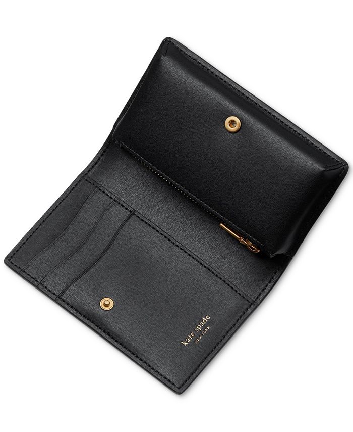 kate spade new york Katy Textured Leather Small Bifold Snap Wallet - Macy's