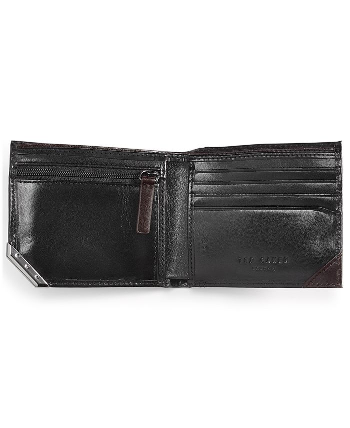 Ted Baker Men's Korning Metal Corner Bifold Coin Wallet - Macy's