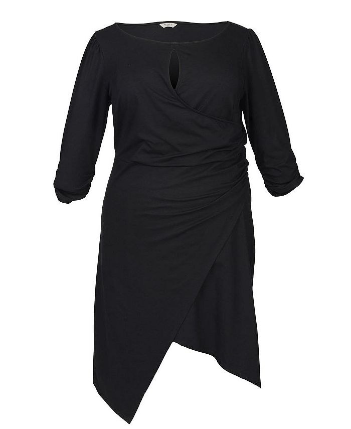 Mayes Nyc Womens Plus Size Lina Keyhole Dress Macys