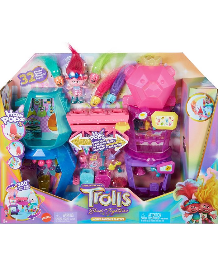 Trolls DreamWorks Band Together Mount Rageous Playset with Queen Poppy ...
