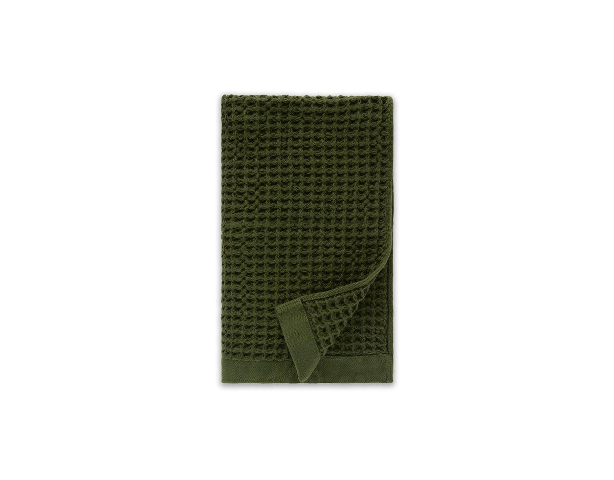 Click here for Onsen Waffle Hand Towel - Green prices