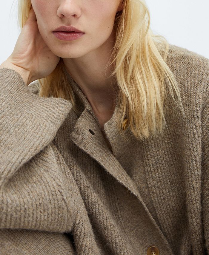 MANGO Women's Oversized Pajama Cardigan - Macy's