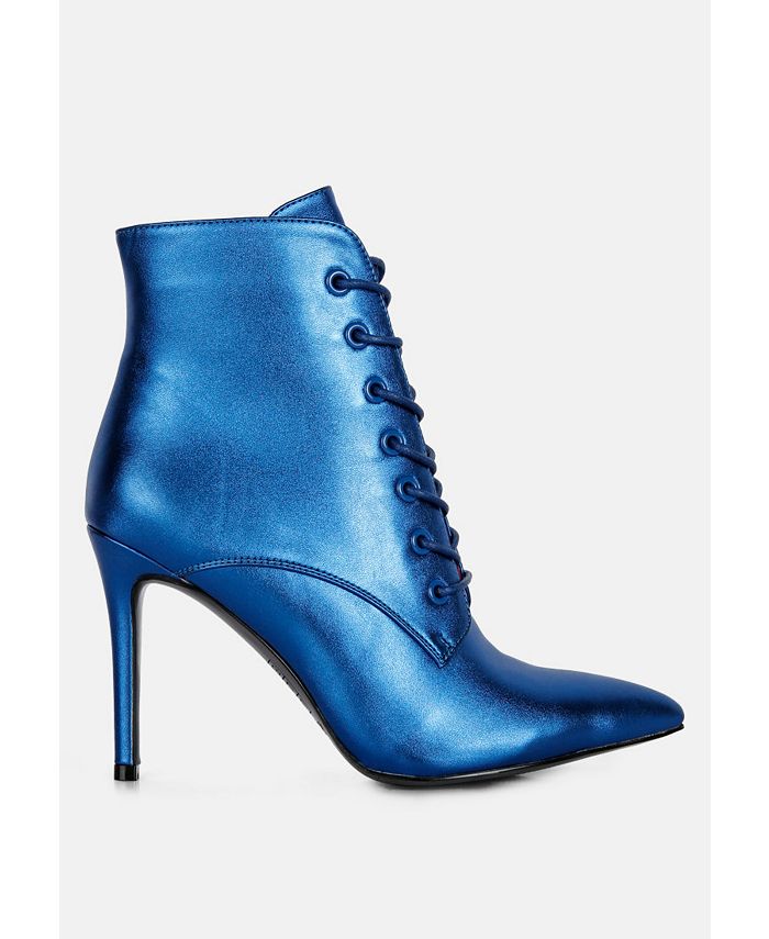 Rag & Co PIET Womens Metallic Stiletto Ankle Boot - Macy's