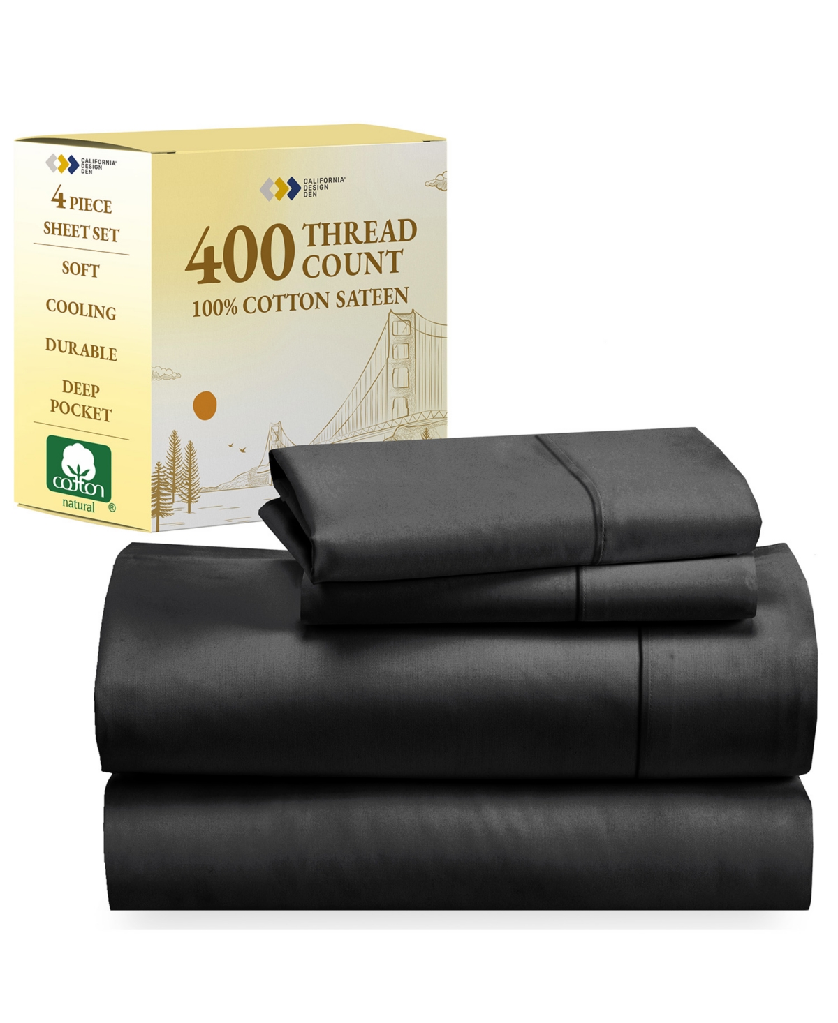 Click here for Soft Cotton Sheet Set - 400 Thread Count 100 Cotto... prices