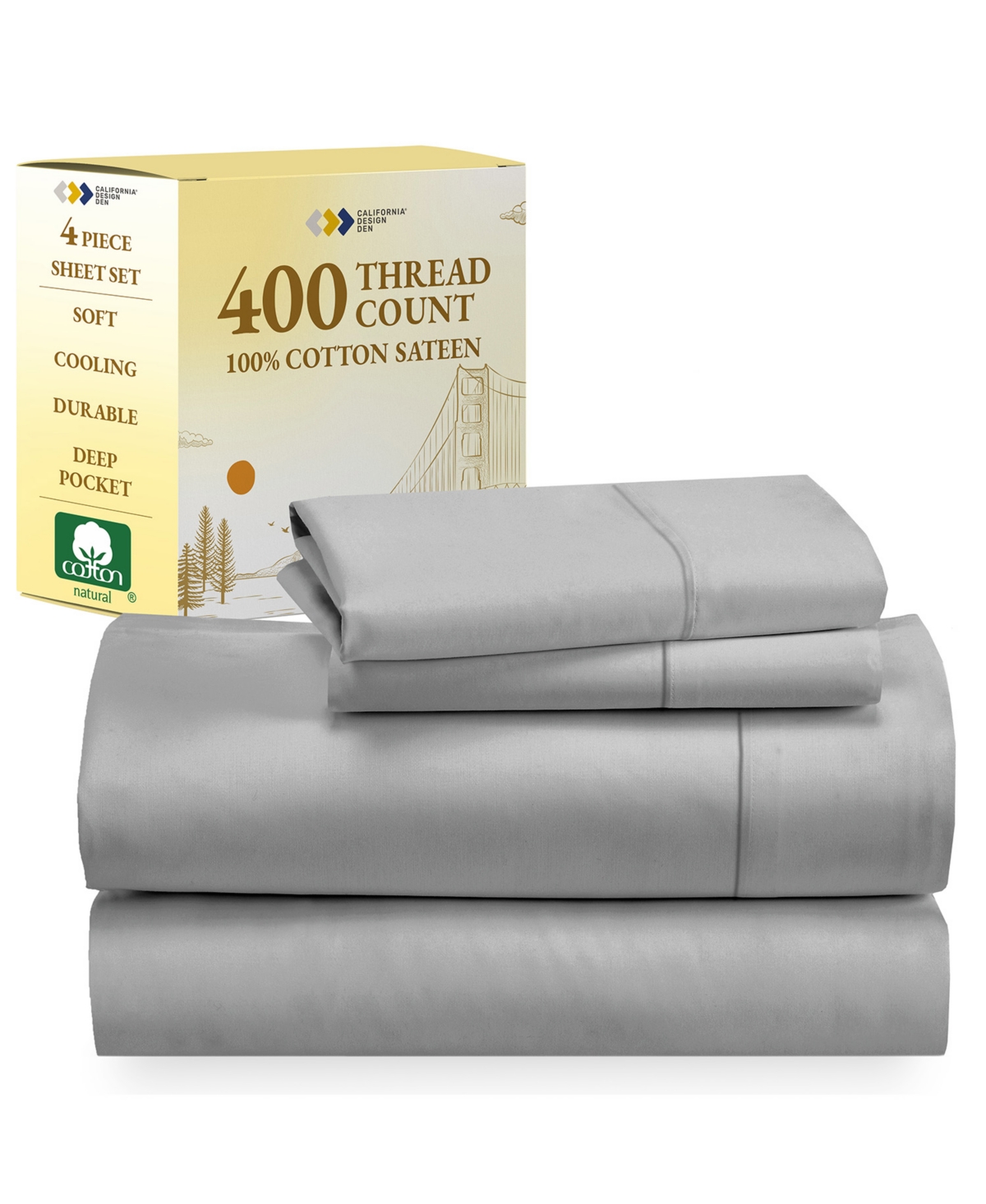 Click here for Soft Cotton Sheet Set - 400 Thread Count 100 Cotto... prices