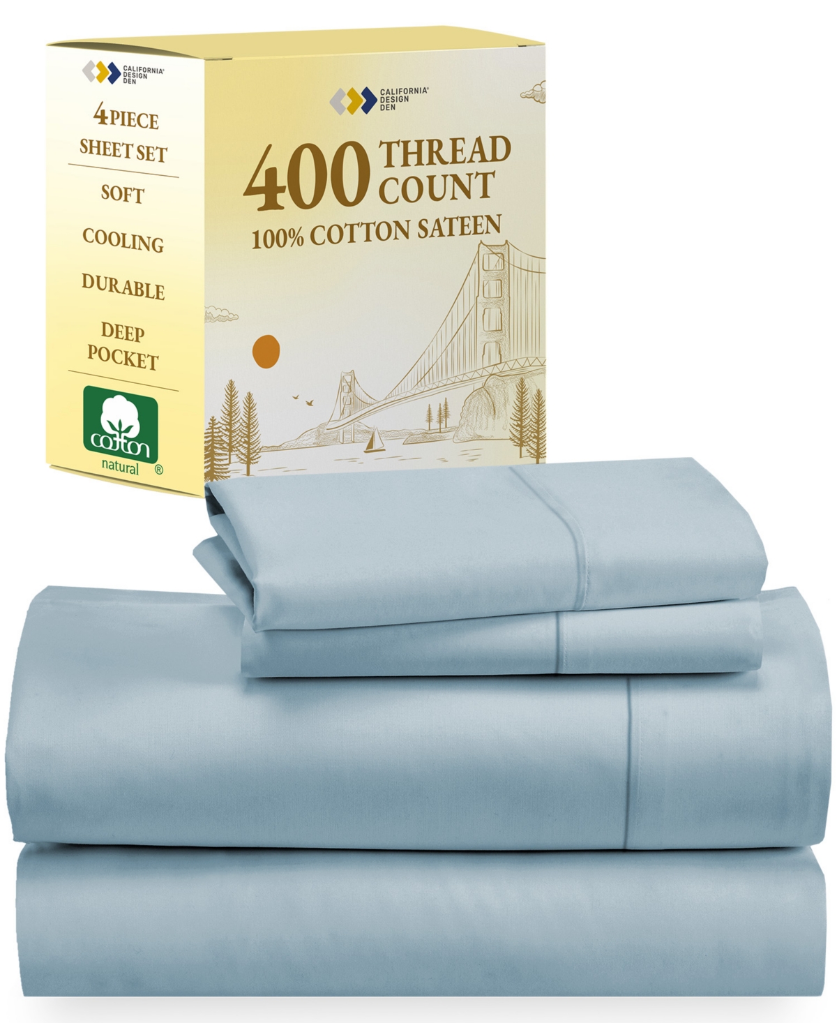 Click here for Soft Cotton Sheet Set - 400 Thread Count 100 Cotto... prices