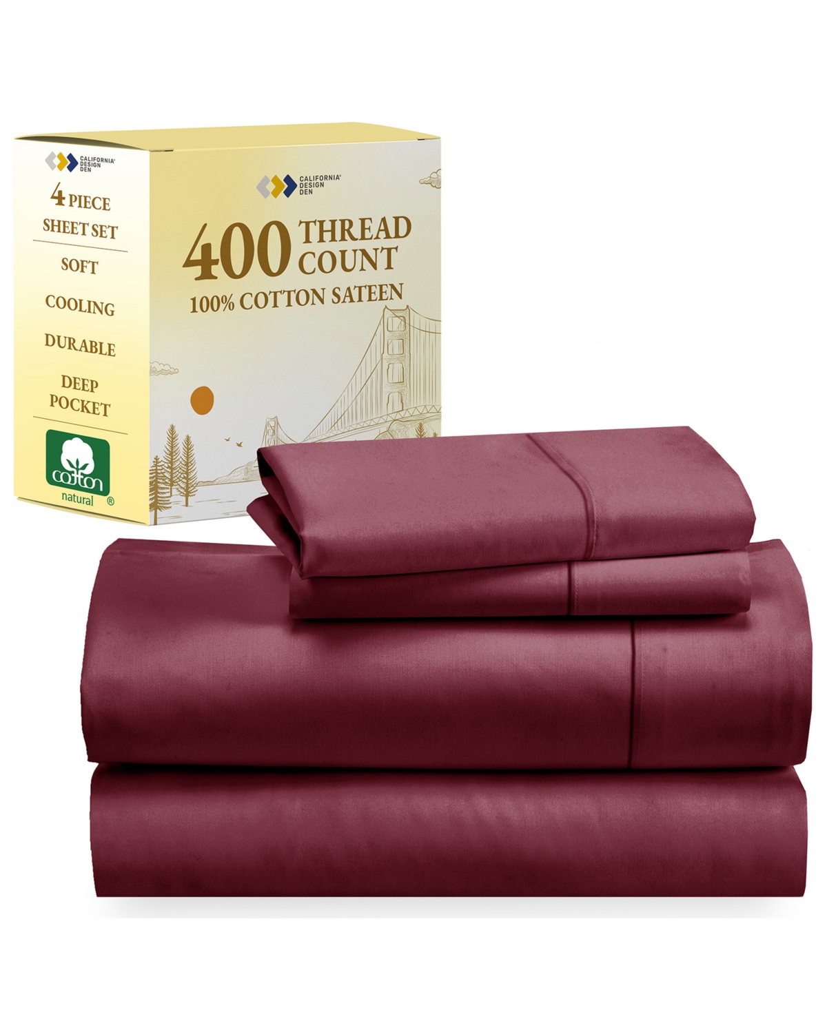 Click here for Soft Cotton Sheet Set - 400 Thread Count 100 Cotto... prices