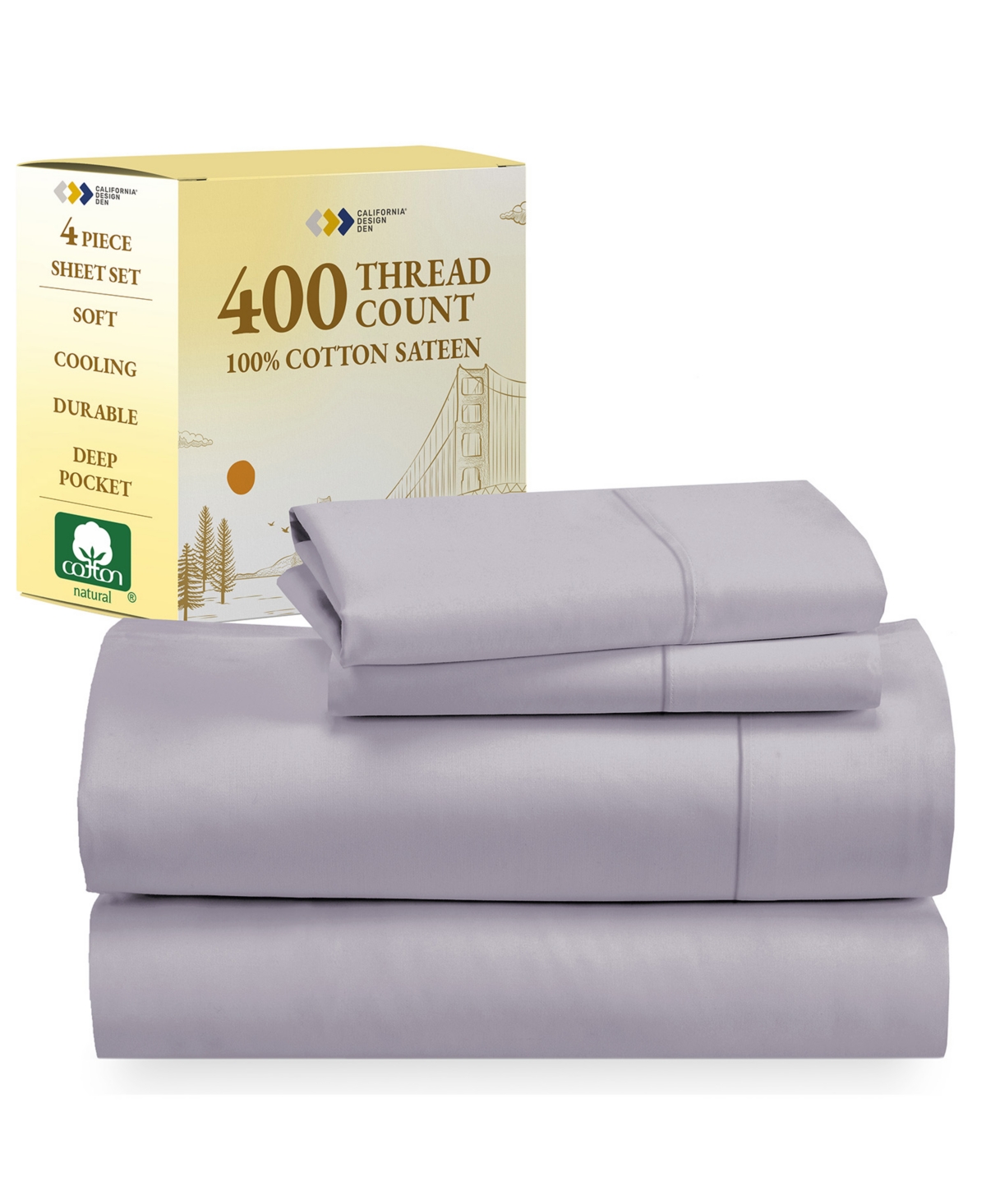 Click here for Soft Cotton Sheet Set - 400 Thread Count 100 Cotto... prices