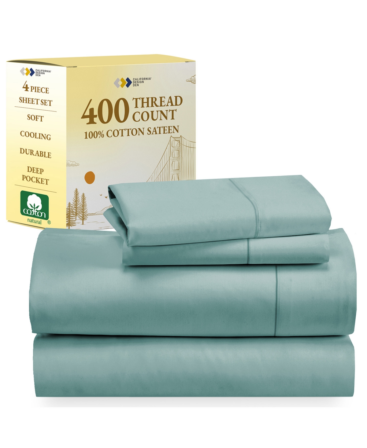 Click here for Soft Cotton Sheet Set - 400 Thread Count 100 Cotto... prices