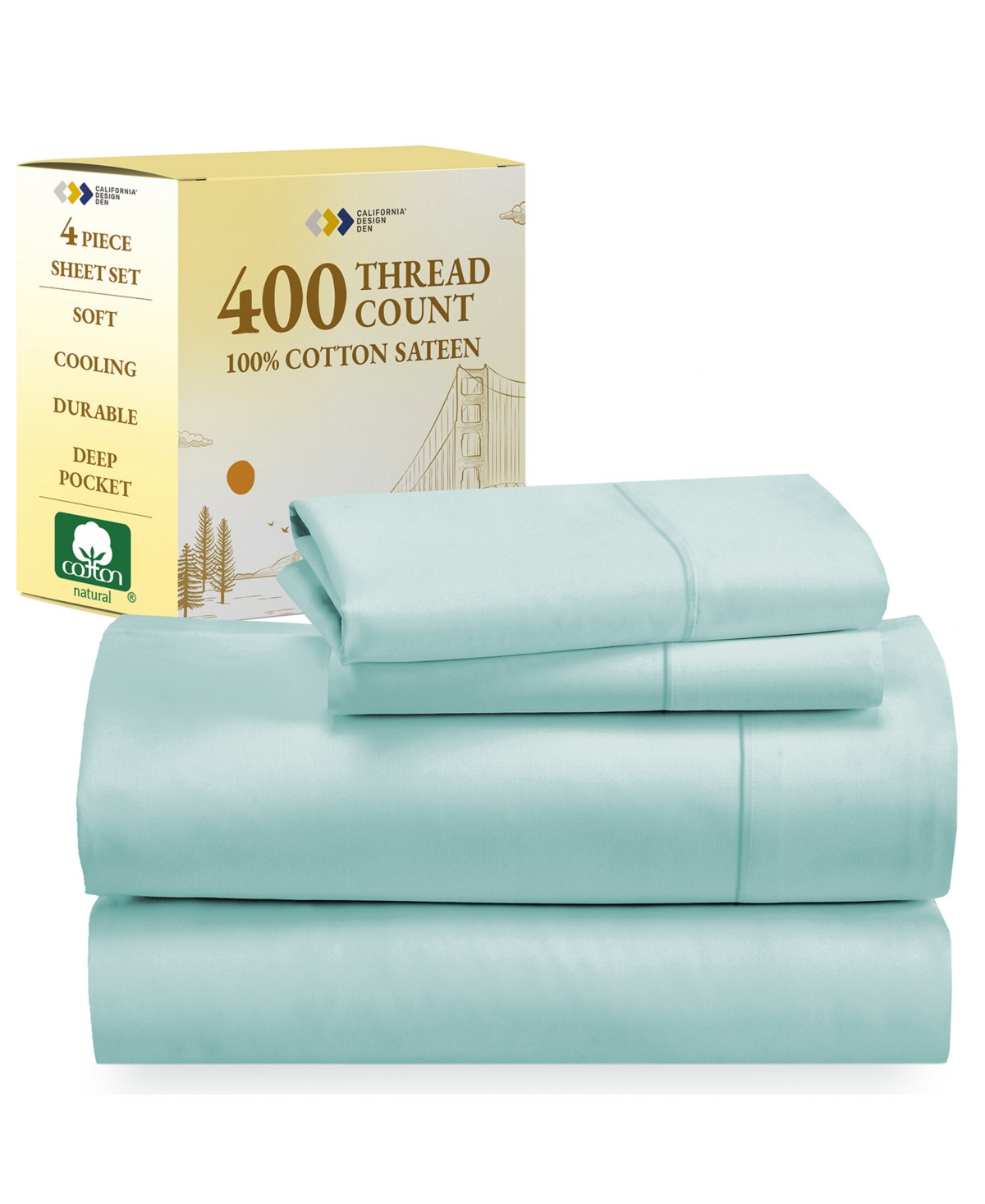 Click here for Soft Cotton Sheet Set - 400 Thread Count 100 Cotto... prices