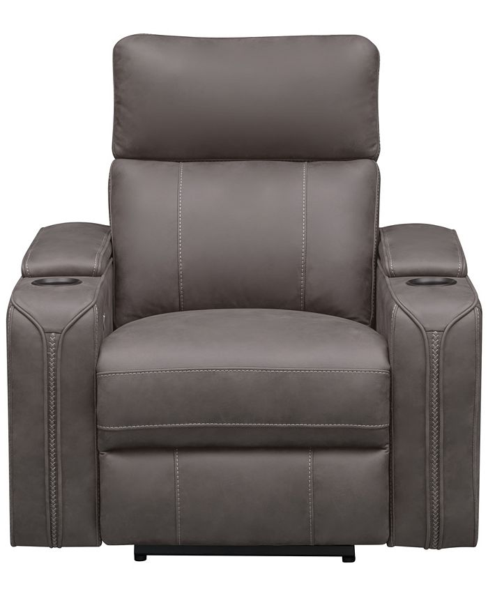 Abbyson Living Avenger 40" Fabric Power Recliner - Macy's