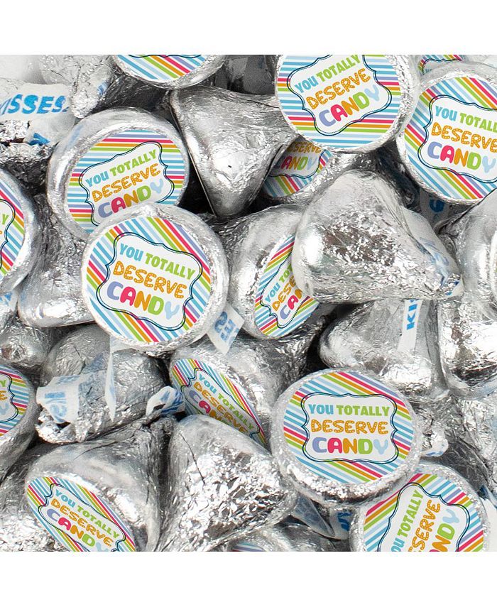 Just Candy 100 Pcs Thank You Candy Gift Milk Chocolate Hershey's Kisses ...