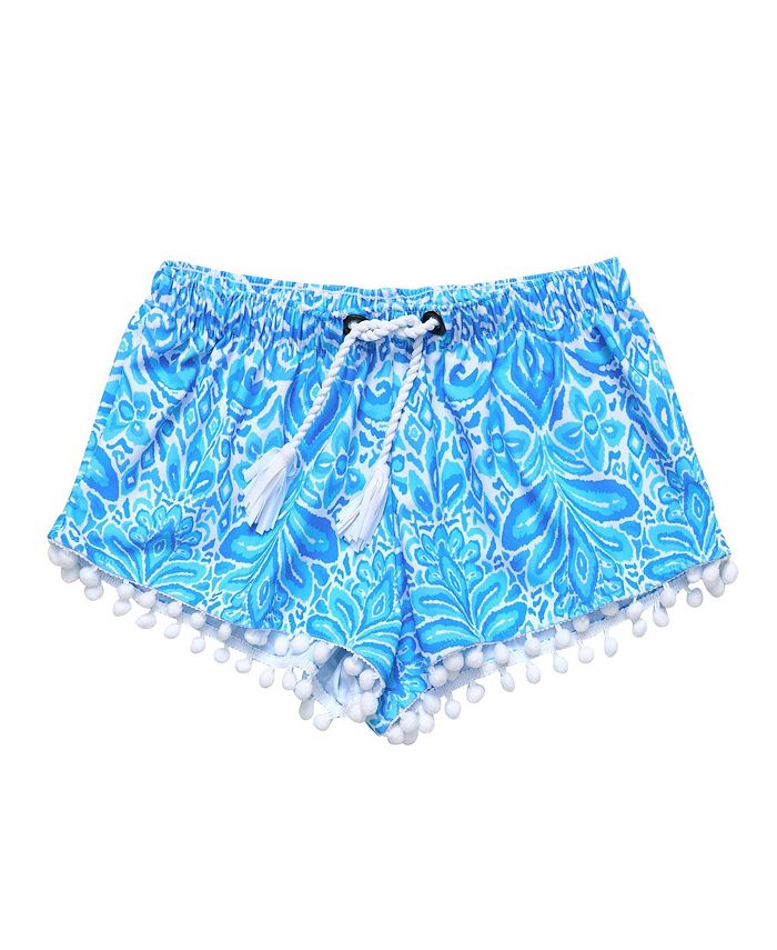 Snapper Rock Toddler, Child Girls Santorini Blue Swim Shorts - Macy's