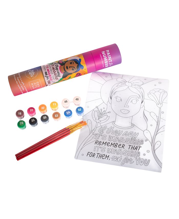 Kids Crafts Nothing is Impossible Paint by Number Craft Kit - Macy's