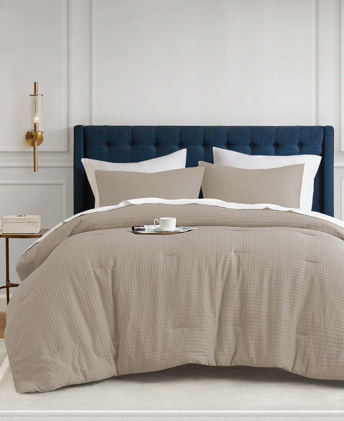 Click here for 510 Design Mina Waffle Textured 3-Pc. Comforter Se... prices