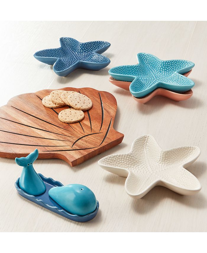 The Cellar Starfish Appetizer Plates, Set of 4, Created for Macy's - Macy's
