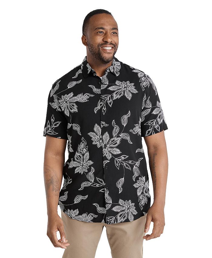Johnny Bigg Men's Big & Tall Paisley Print Shirt - Macy's
