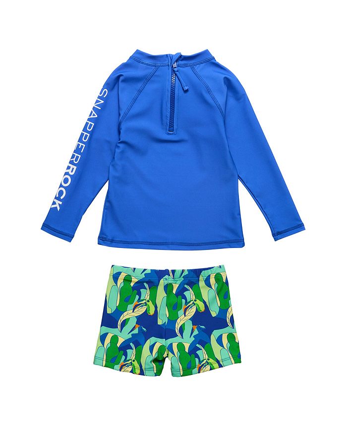 Snapper Rock Toddler, Child Boy's Toucan Jungle Sustainable LS Baby Set ...