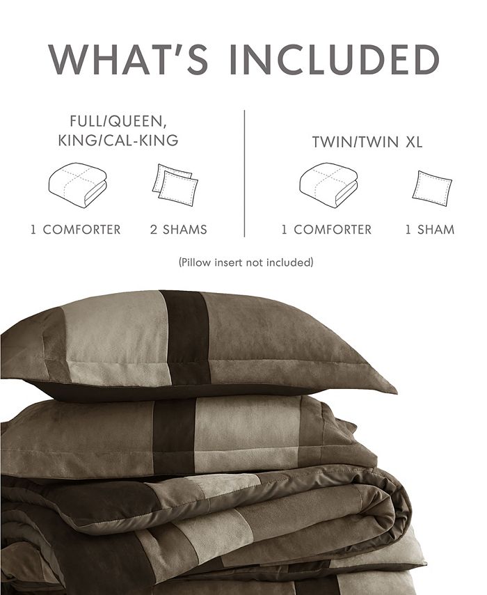 510 Design Boulder Stripe Micro Suede 2-Pc. Comforter Set, Twin/Twin Xl ...