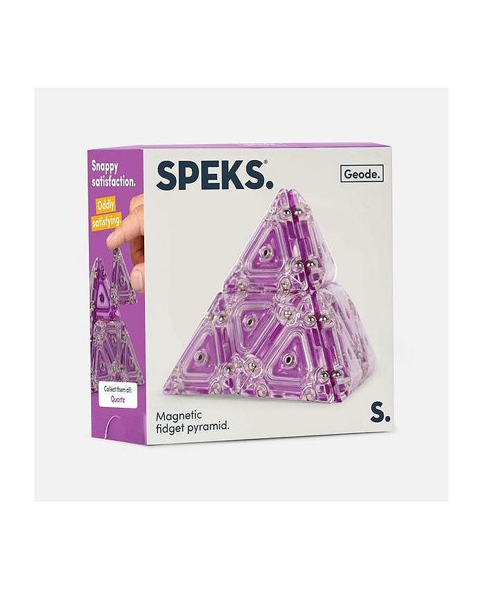 Speks Quartz Pyramid Magnetic Triangles Set of 12 Fidget & Building Toy ...