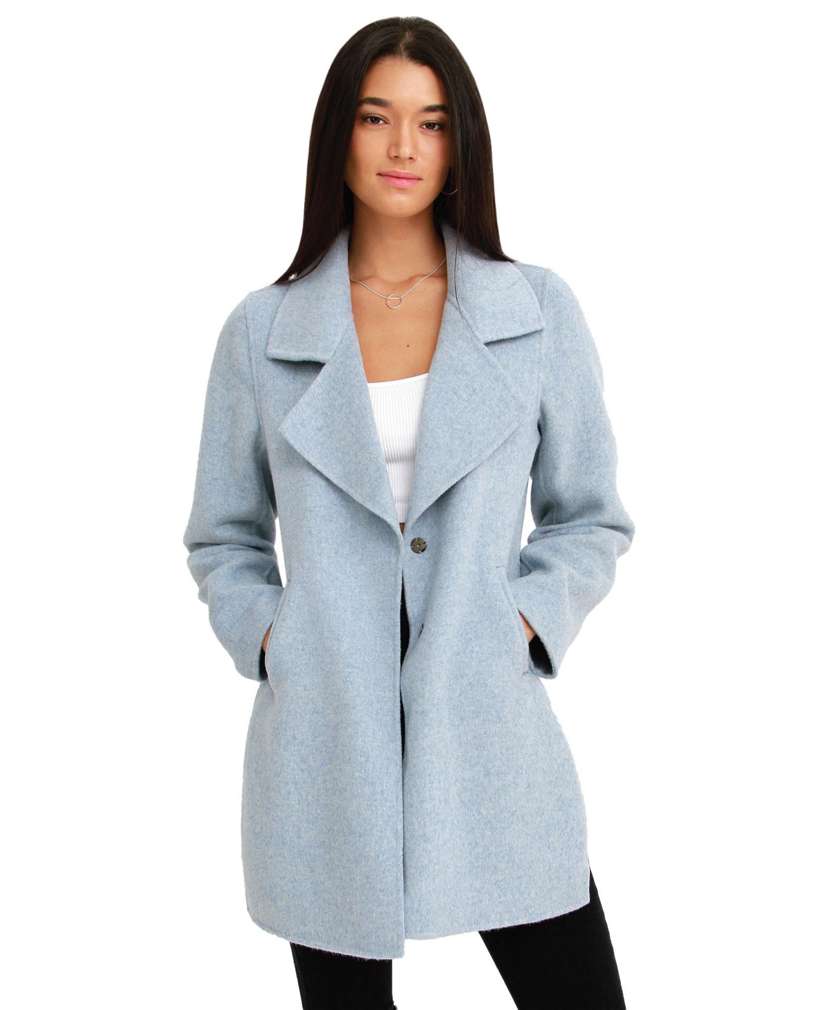 Click here for Belle & Bloom Womens Ex-Boyfriend Wool Blend Overs... prices
