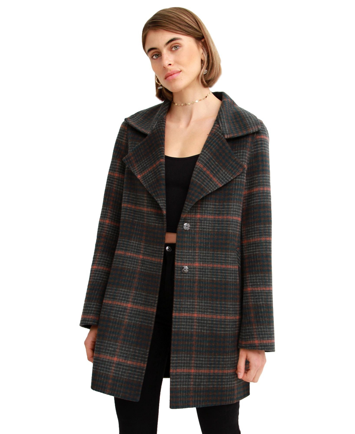 Click here for Belle & Bloom Womens Ex-Boyfriend Wool Blend Overs... prices