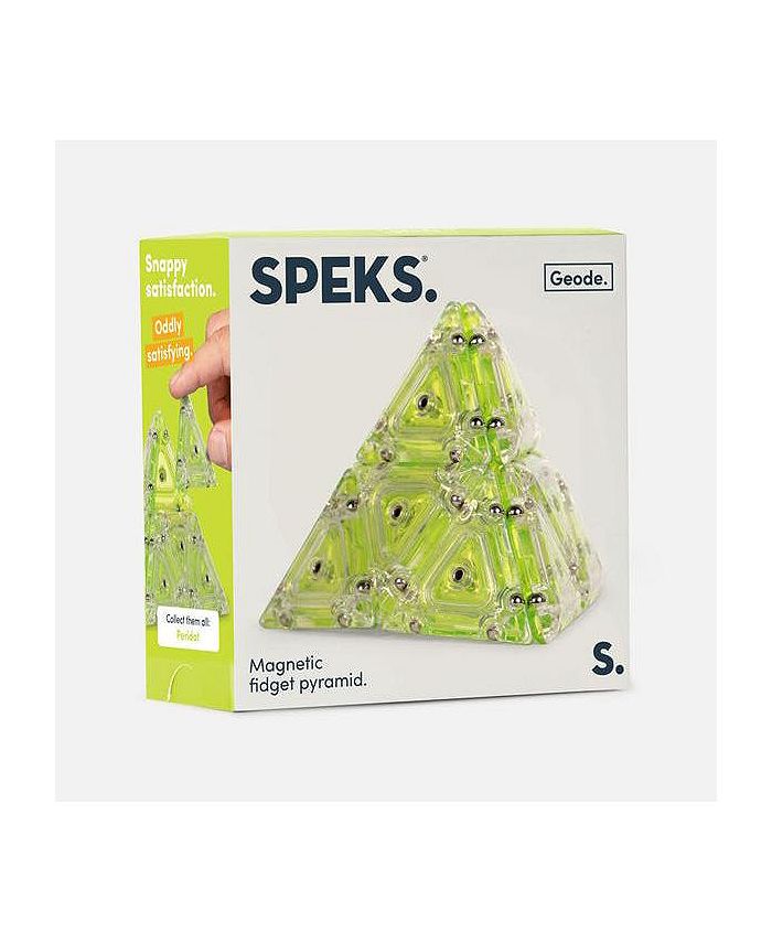 Speks Peridot Pyramid Magnetic Triangles Set of 12 Fidget & Building ...