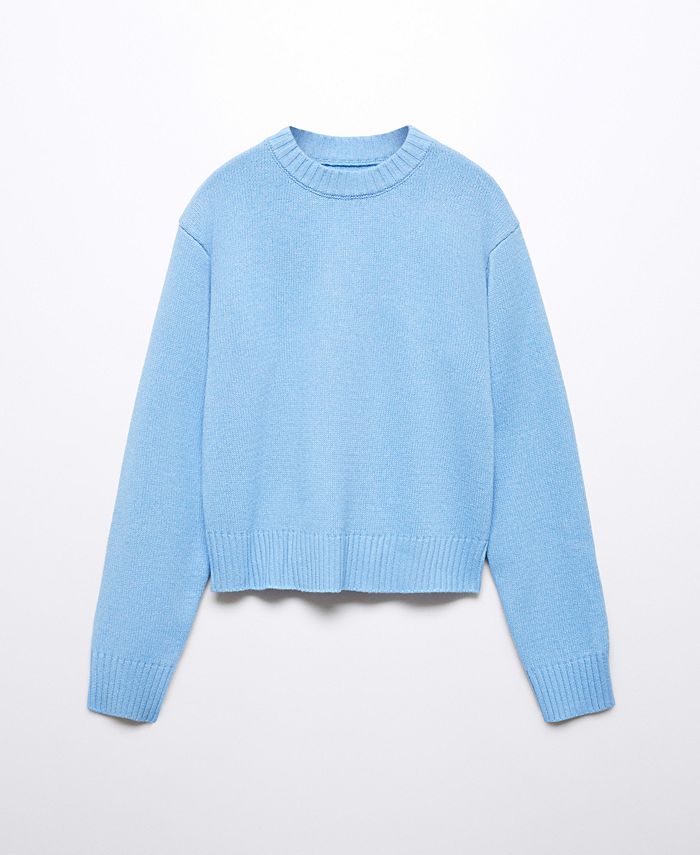 MANGO Women's Ribbed Edges Sweater - Macy's