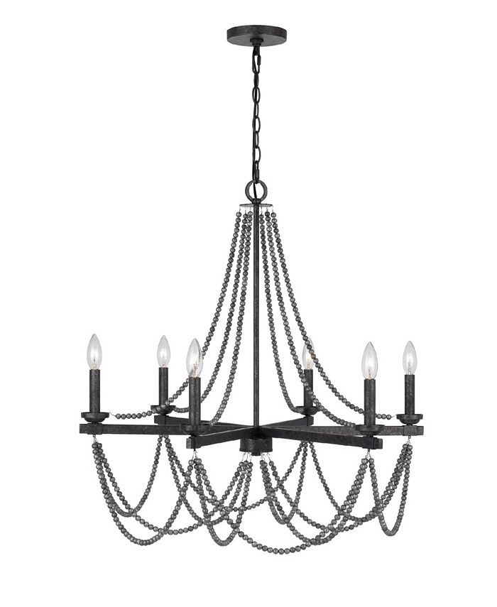 Cal Lighting Ventura 30" Height Metal Chandelier - Macy's