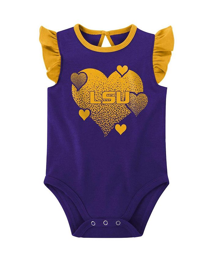 Outerstuff Girls Newborn and Infant Purple, Gold LSU Tigers Spread the ...