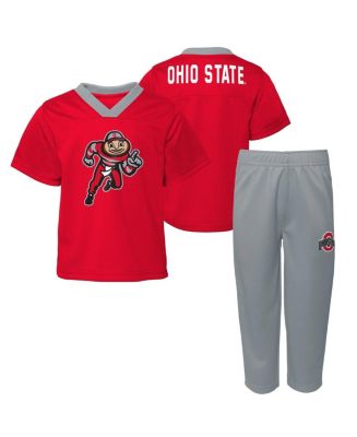Infant Boys and Girls Scarlet, Gray Ohio State Buckeyes Red Zone Jersey ...