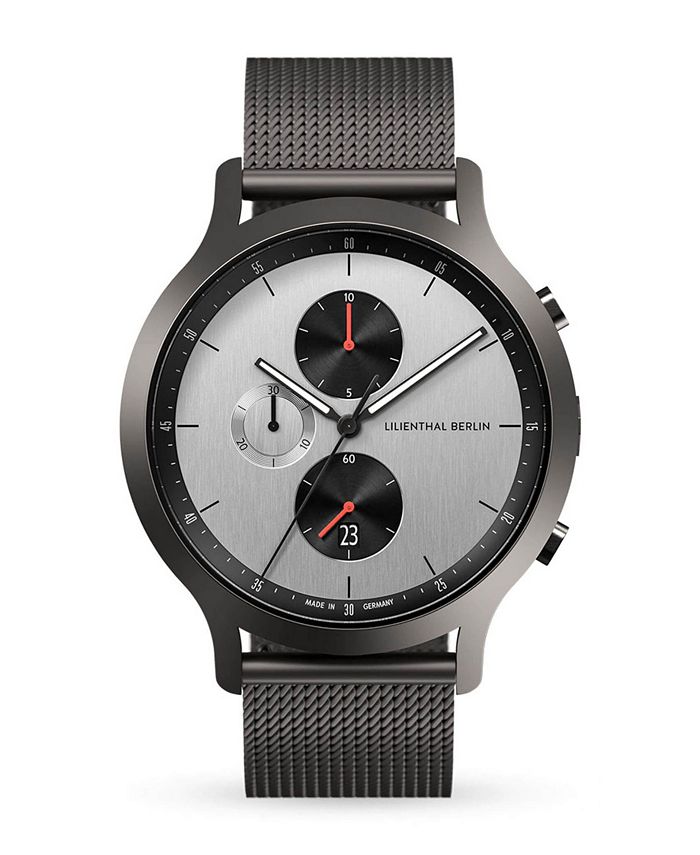 Lilienthal Berlin Men's Curcuit Chronograph Gunmetal Stainless Steel ...