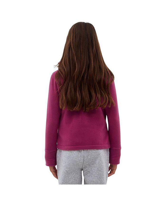 Bench DNA Girls Funnel Microfleece Zip-Up Wrap Neck Jacket - Macy's