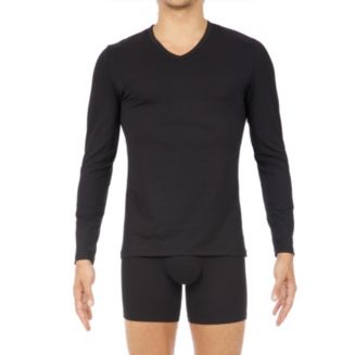 HOM Men's Classic V-Neck Long Sleeve T-shirt - Macy's