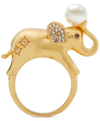 kate spade new york Gold-Tone Winter Carnival Ring - Macy's