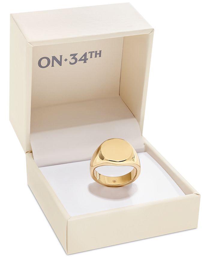 On 34th Signet Ring, Created for Macy's - Macy's