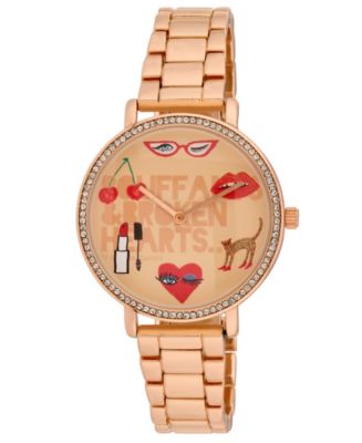 Kendra Dandy Women's Quartz Bouffants and Broken Hearts Rose Gold-Tone ...